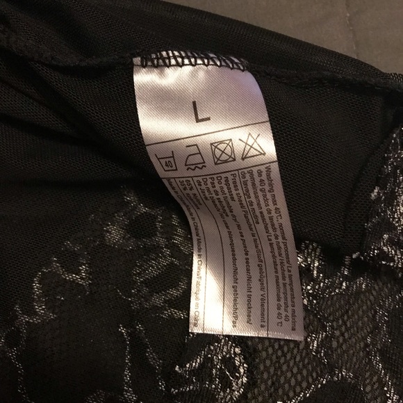 Avid Love | Intimates & Sleepwear | Sexy Black Lace Sheer Lingerie ...